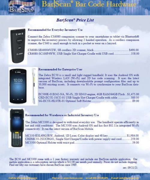 Brochures - BarScan, Inc